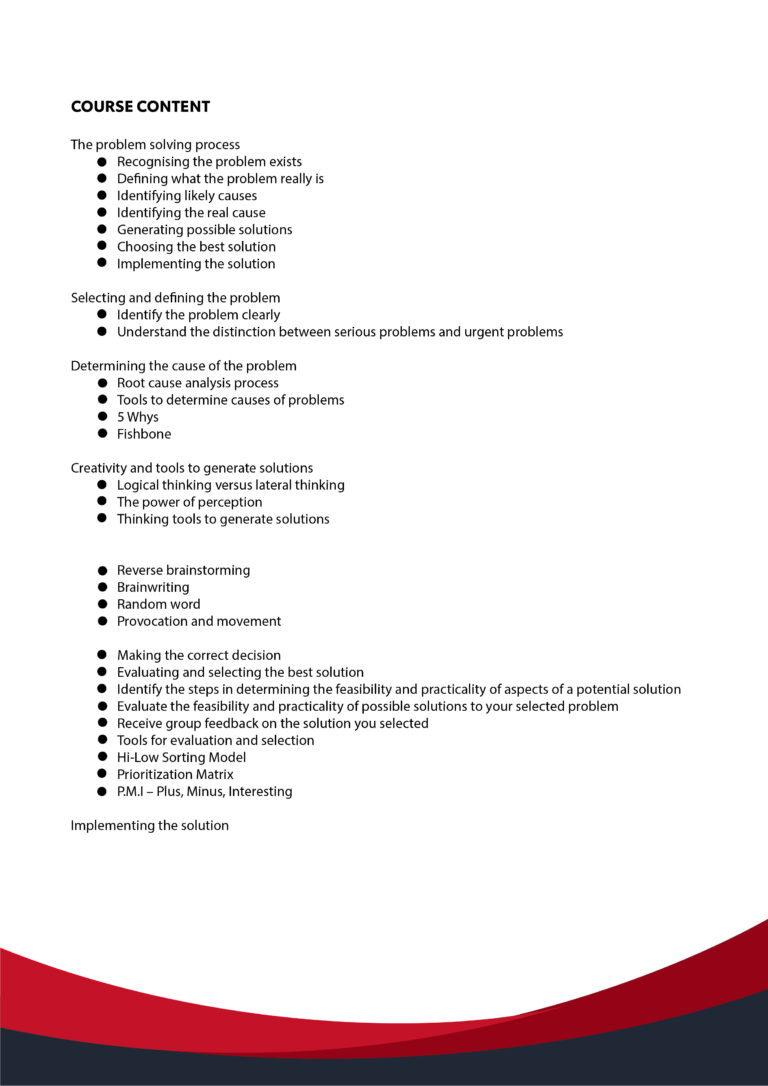 Creative Problem Solving & Decision Making Skills - Giải Pháp Đào Tạo ...