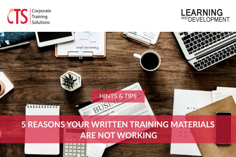 5 REASONS YOUR WRITTEN TRAINING MATERIALS AREN’T WORKING - Giải Pháp ...