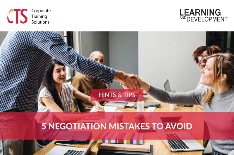 5 Negotiation Mistakes To Avoid - Giải Pháp Đào Tạo Doanh Nghiệp - CTS ...